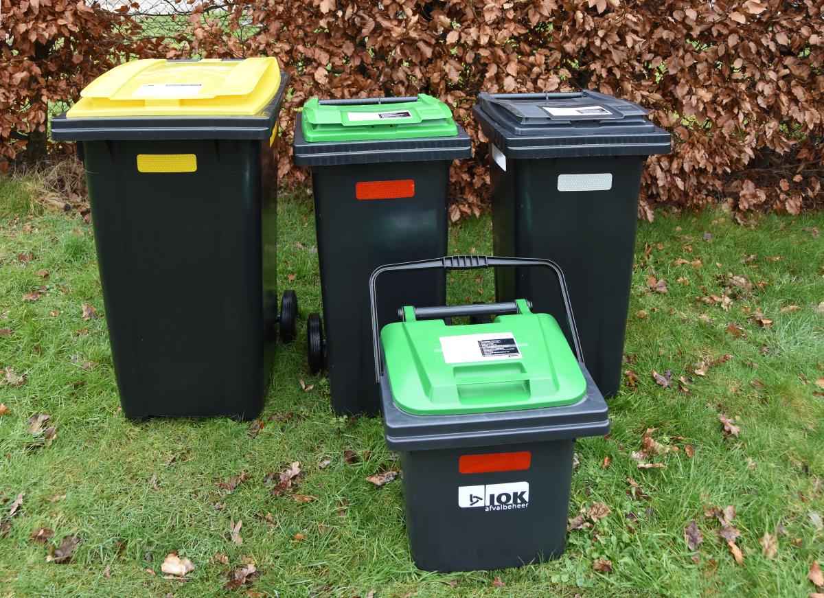 Nieuwe afvalcontainers met geel, groen of grijs deksel | Gemeente Hulshout